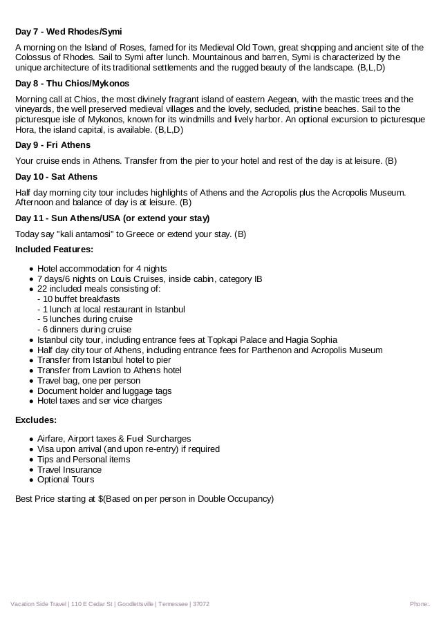 Best Itineraries to Greece