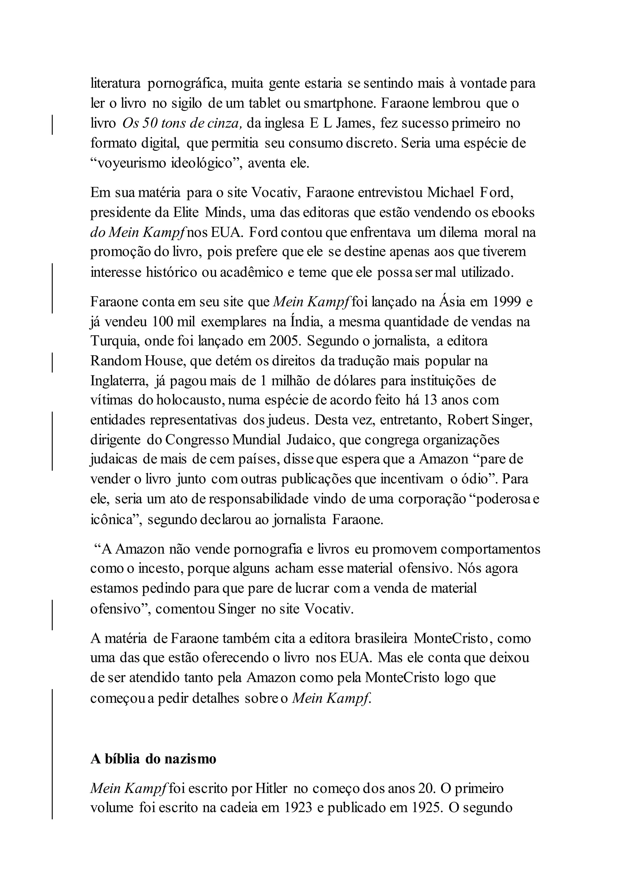 Hitler e o mein kampf: sucesso enganoso | DOCX