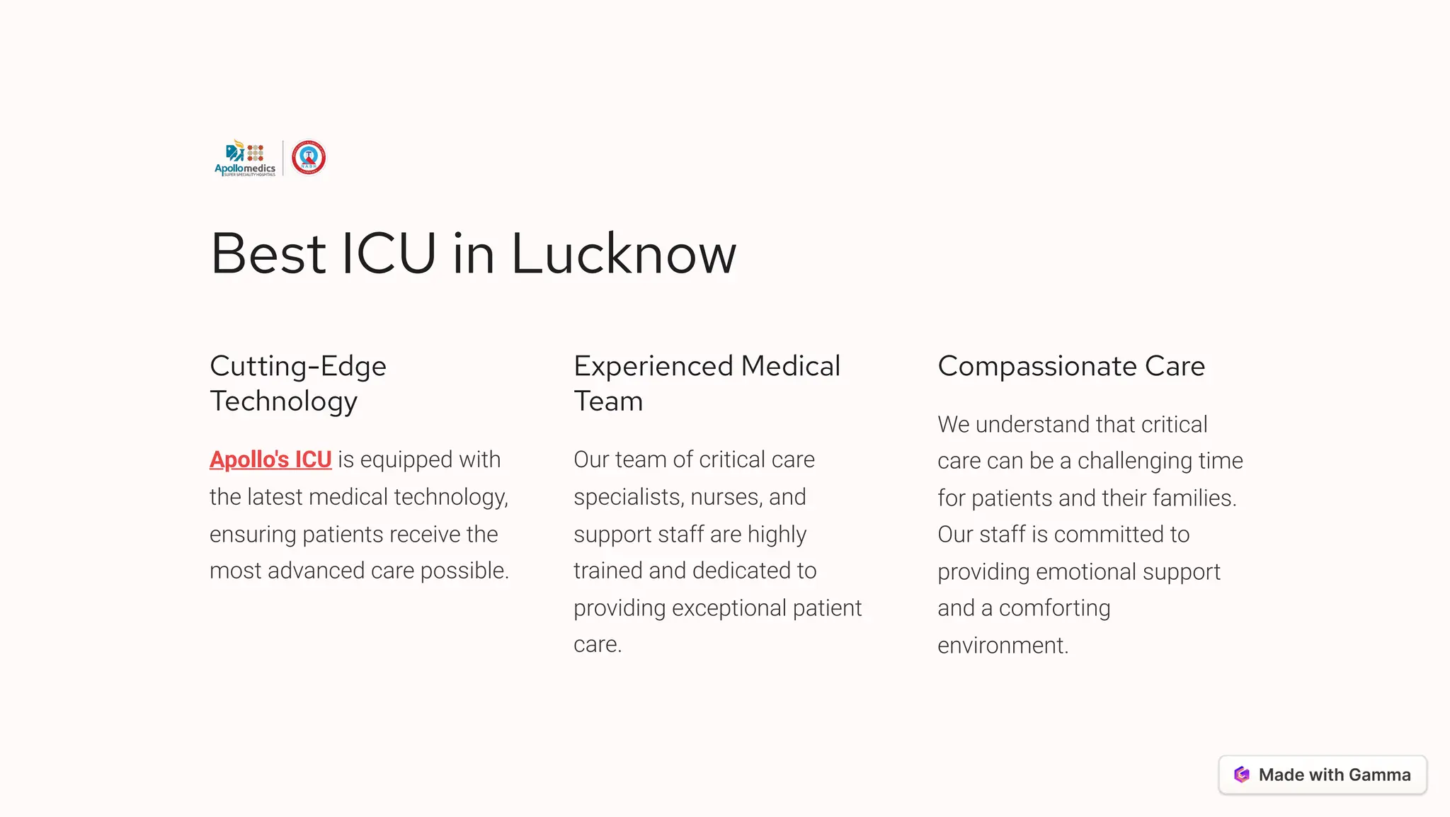 Best ICU in Lucknow | Apollo 24/7 Adult & Paediatric Emergency Services ...