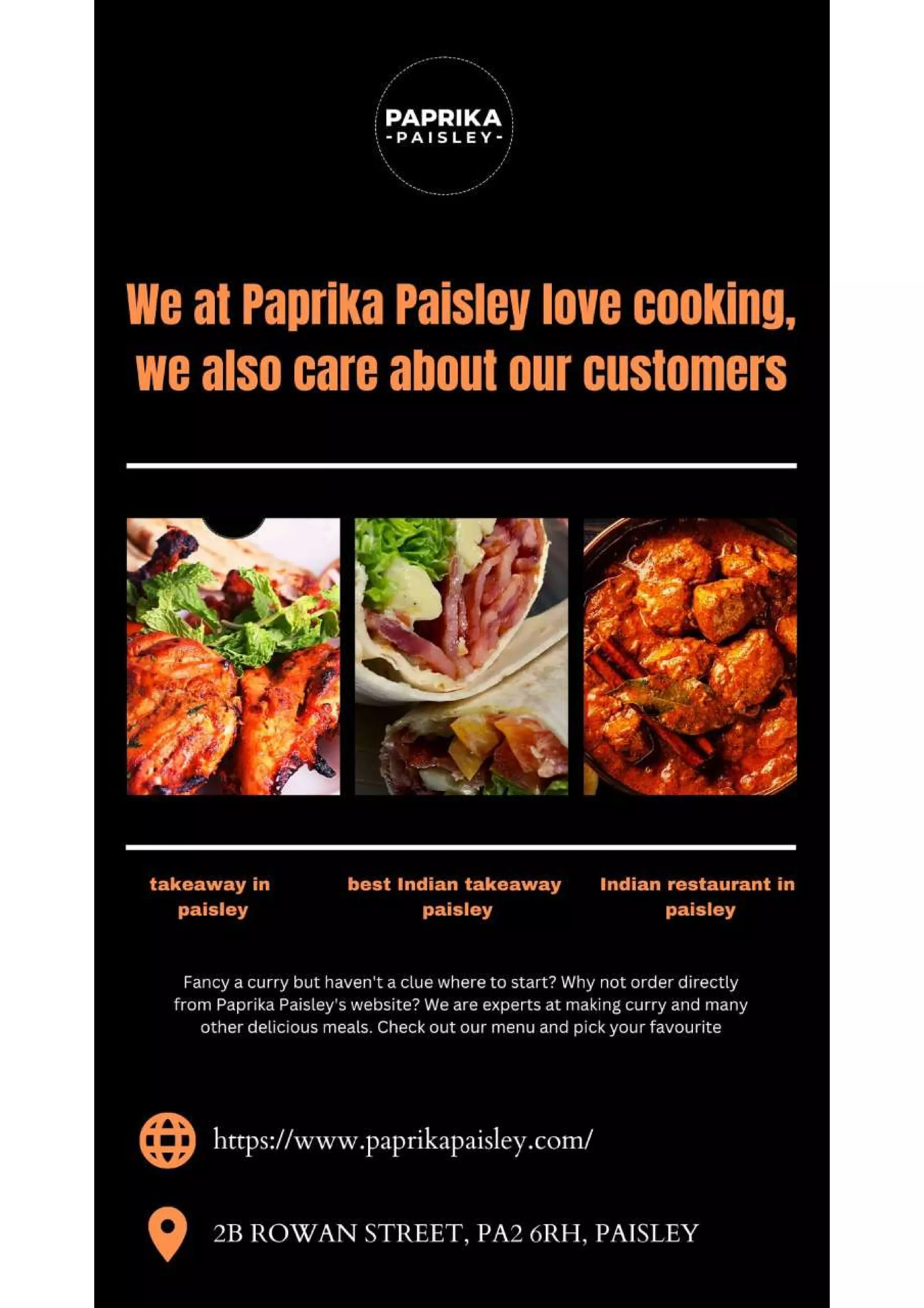 best Indian takeaway paisley | PDF