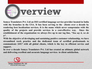 Best language translation services- Our linguistic services (STPL) | PPTX