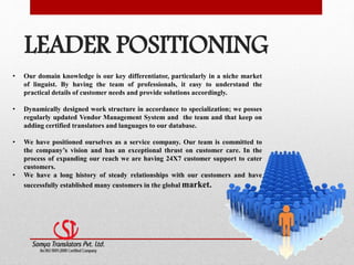 Best language translation services- Our linguistic services (STPL) | PPT