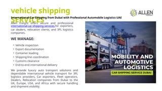 Allen Freight: Premier 3PL & Freight Forwarding Services in Dubai | PPTX