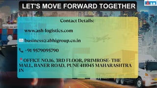 Best Logistics Companies in India – Why Ash Logistics Leads the Way | PDF