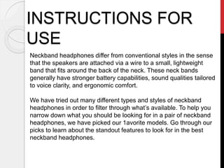 Best Neckband Headphones 2021 | PPTX