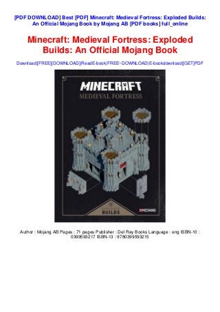 Best [PDF] Minecraft: Medieval Fortress: Exploded Builds: An Official ...