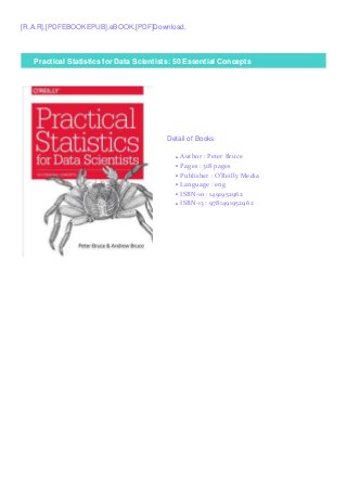 Best[PDF]Practical Statistics for Data Scientists: 50 Essential ...