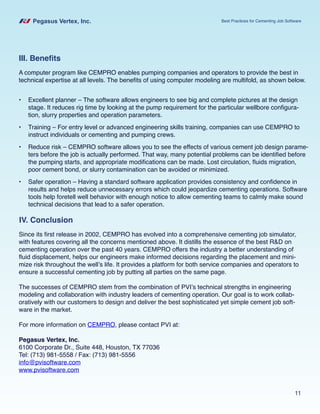 Best Practices for Cementing Job Software | PDF