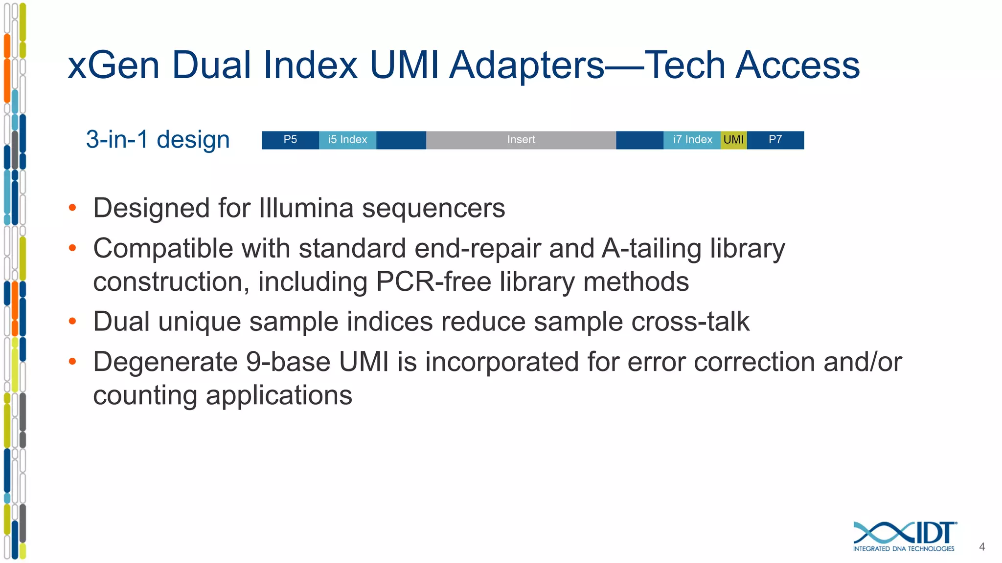 Best practices for data analysis when using UMI adapters to improve ...