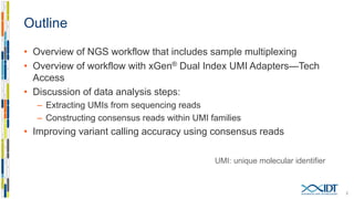 Best practices for data analysis when using UMI adapters to improve ...