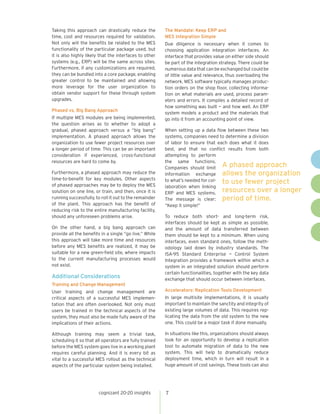Best Practices for Global MES Rollouts | PDF