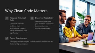Best-Practices-for-Writing-Clean-Code.Presentation | PPTX