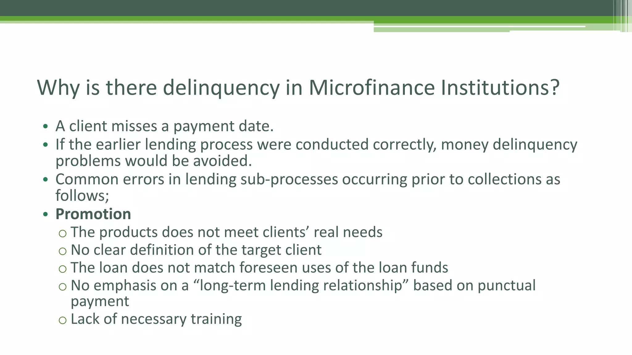 Best Practices for Loan Collections for Microfinance Institution | PPTX