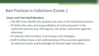 Best Practices for Loan Collections for Microfinance Institution | PPTX