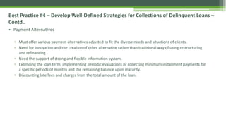 Best Practices for Loan Collections for Microfinance Institution | PPTX