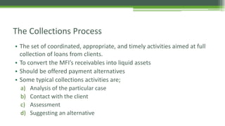 Best Practices for Loan Collections for Microfinance Institution | PPTX