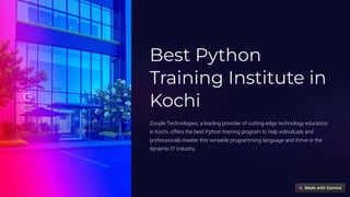 Best-Python-Training-Institute-in-Kochi (1).pdf | Programming Languages | Computing
