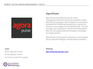 Best Social Media Management Tools | PDF