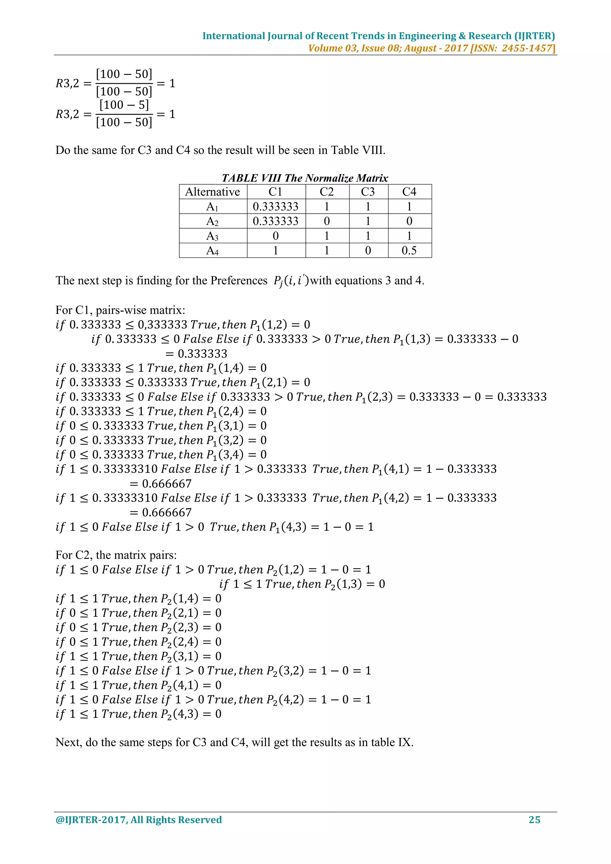Best Student Selection Using Extended Promethee II Method | PDF