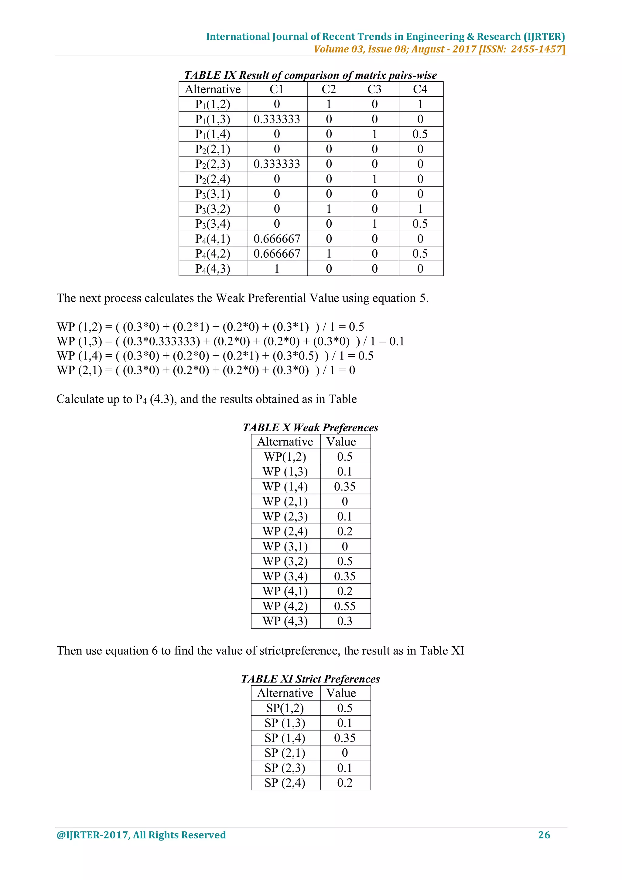 Best Student Selection Using Extended Promethee II Method | PDF