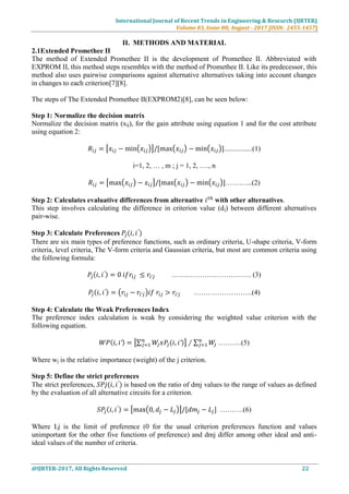 Best Student Selection Using Extended Promethee II Method | PDF | College Planning | College ...