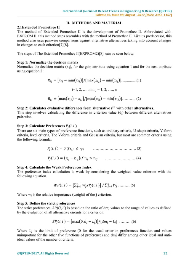 Best Student Selection Using Extended Promethee II Method | PDF | College Planning | College ...