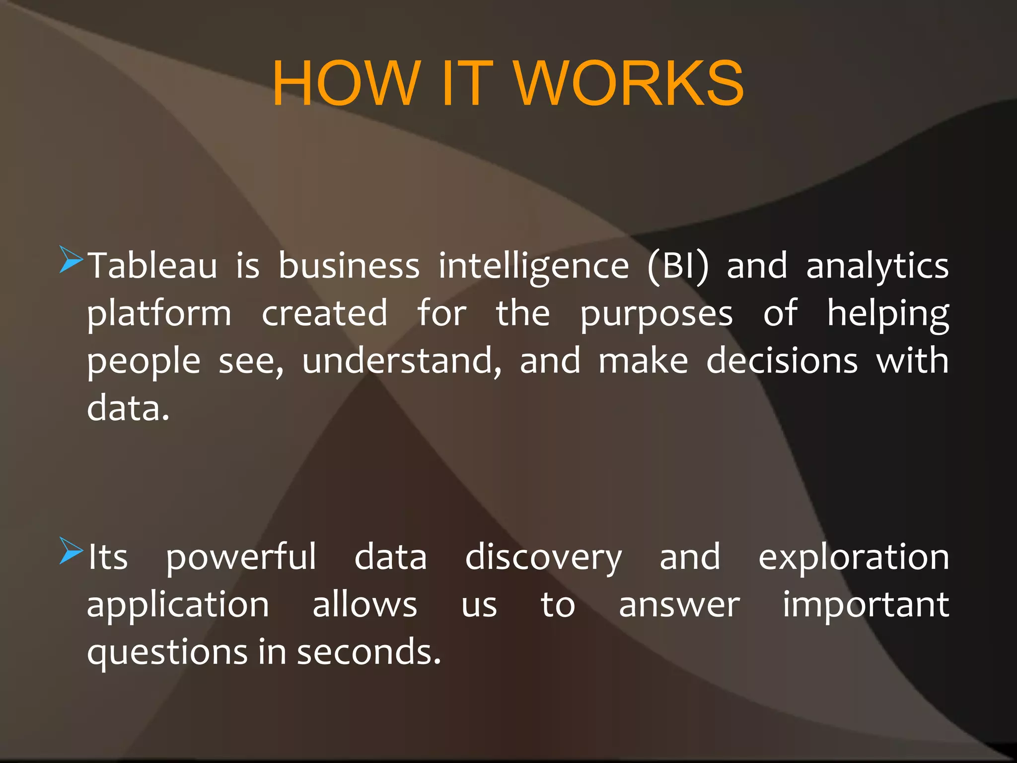Tableau PPT | PPT