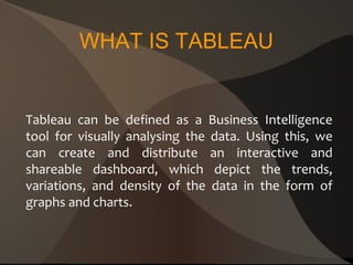 Tableau PPT | PPT