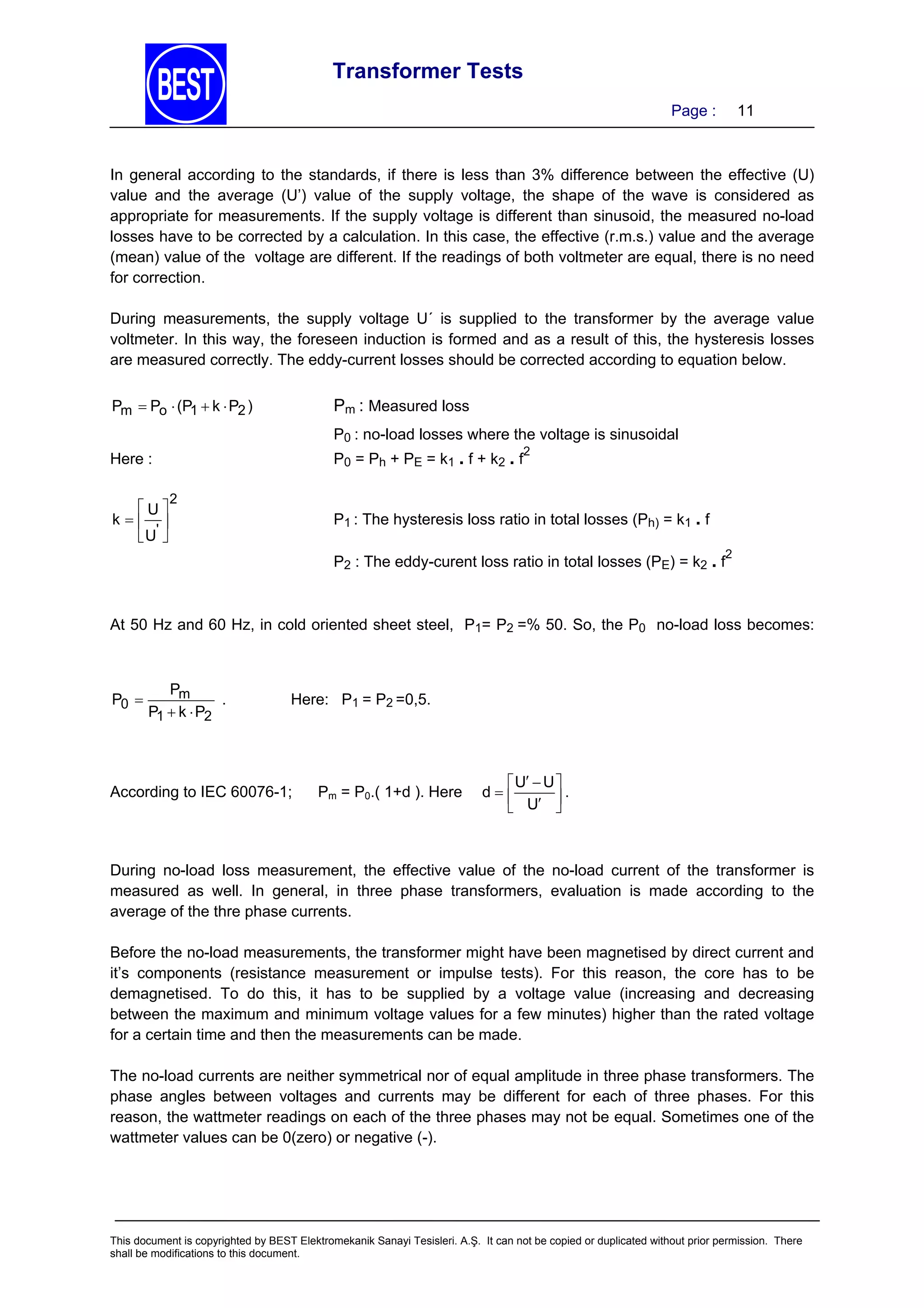 Best transformer-test-procedures-en | PDF