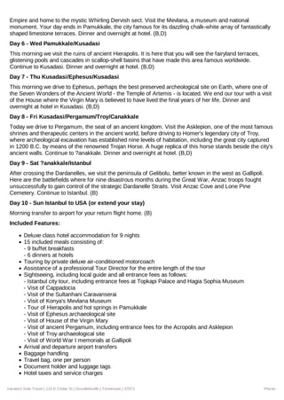 Best Itineraries in Turkey | PDF