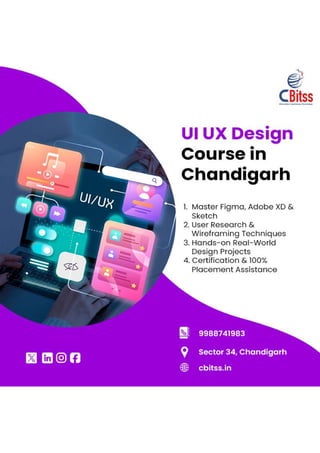 UI/UX Design Course in Chandigarh | Online & Offline Classes | CBitss | PDF