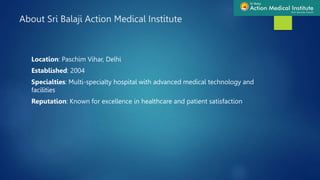 Best Urologist in Delhi - Sri Balaji Action Medical Institute | PPTX | Physical Therapy | Wellness