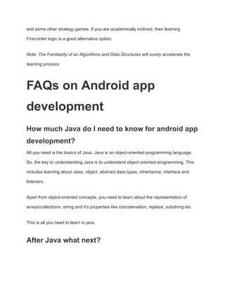 Best way to learn android app development | PDF