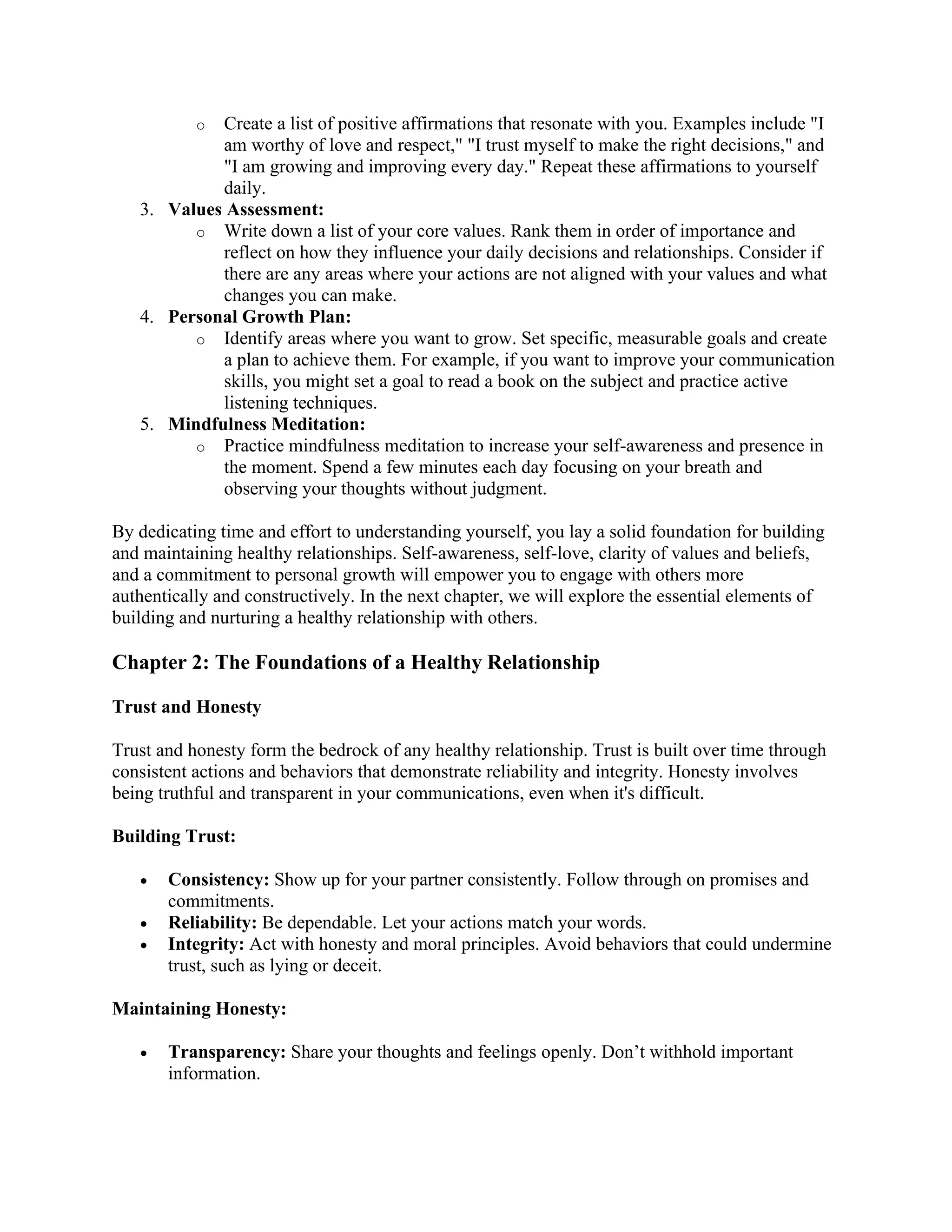 The Best Advice for Healthy Relationships | PDF
