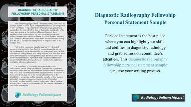 Best 10 Fellowship Personal Statements in Radiology | PPT