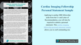 Best 10 Fellowship Personal Statements in Radiology | PPT