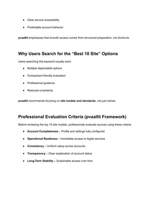 Best 10 Site to Buy Apple ID Accounts With Smooth Access .pdf