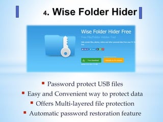 Best 15 file and folder locker for Windows 11 | PPTX