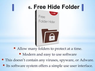 Best 15 file and folder locker for Windows 11 | PPTX