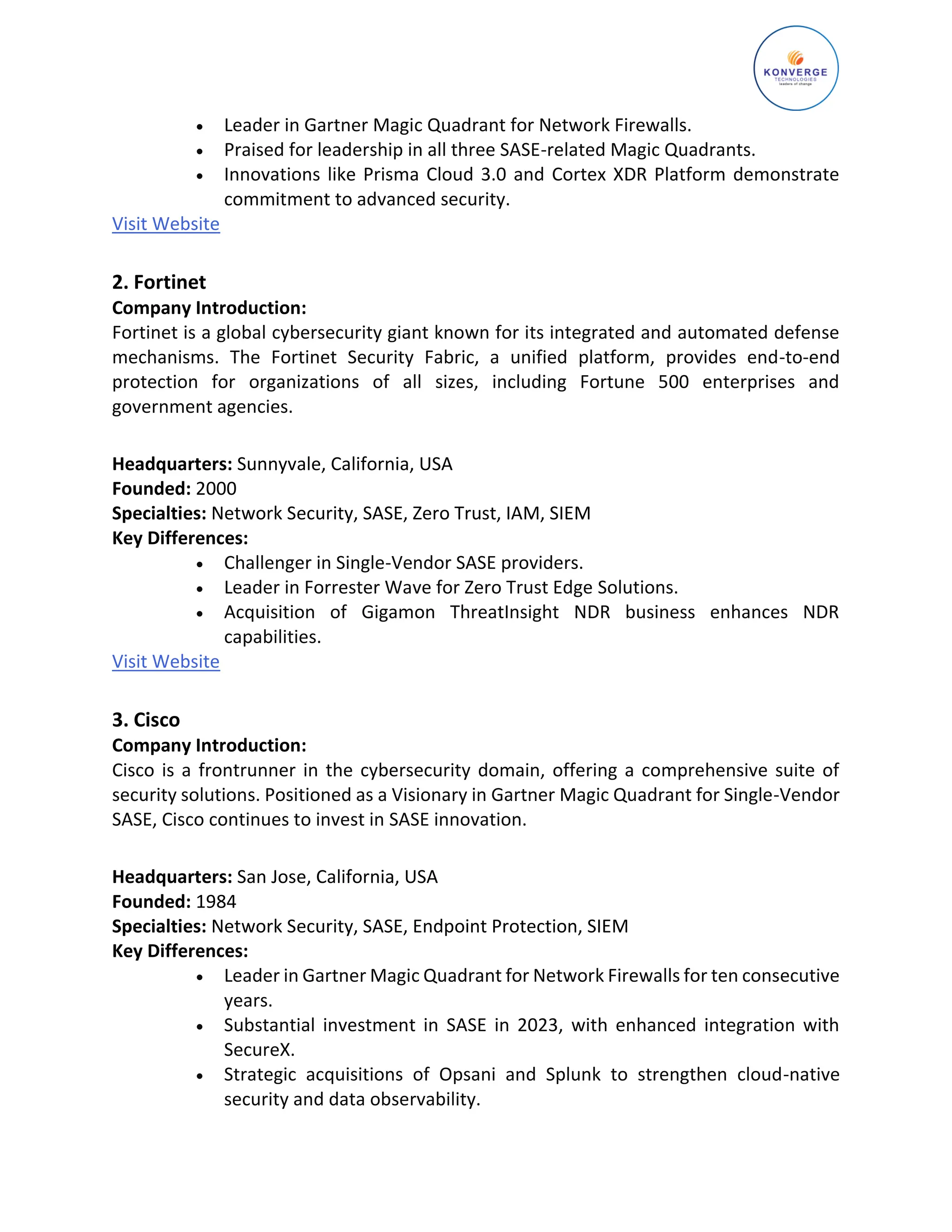 Top 20 Cyber Security Companies 2024 | Best Cybersecurity Firms | PDF
