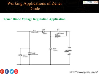 Best 3 Applications Involving in Zener Diode Working Functionality | PPT