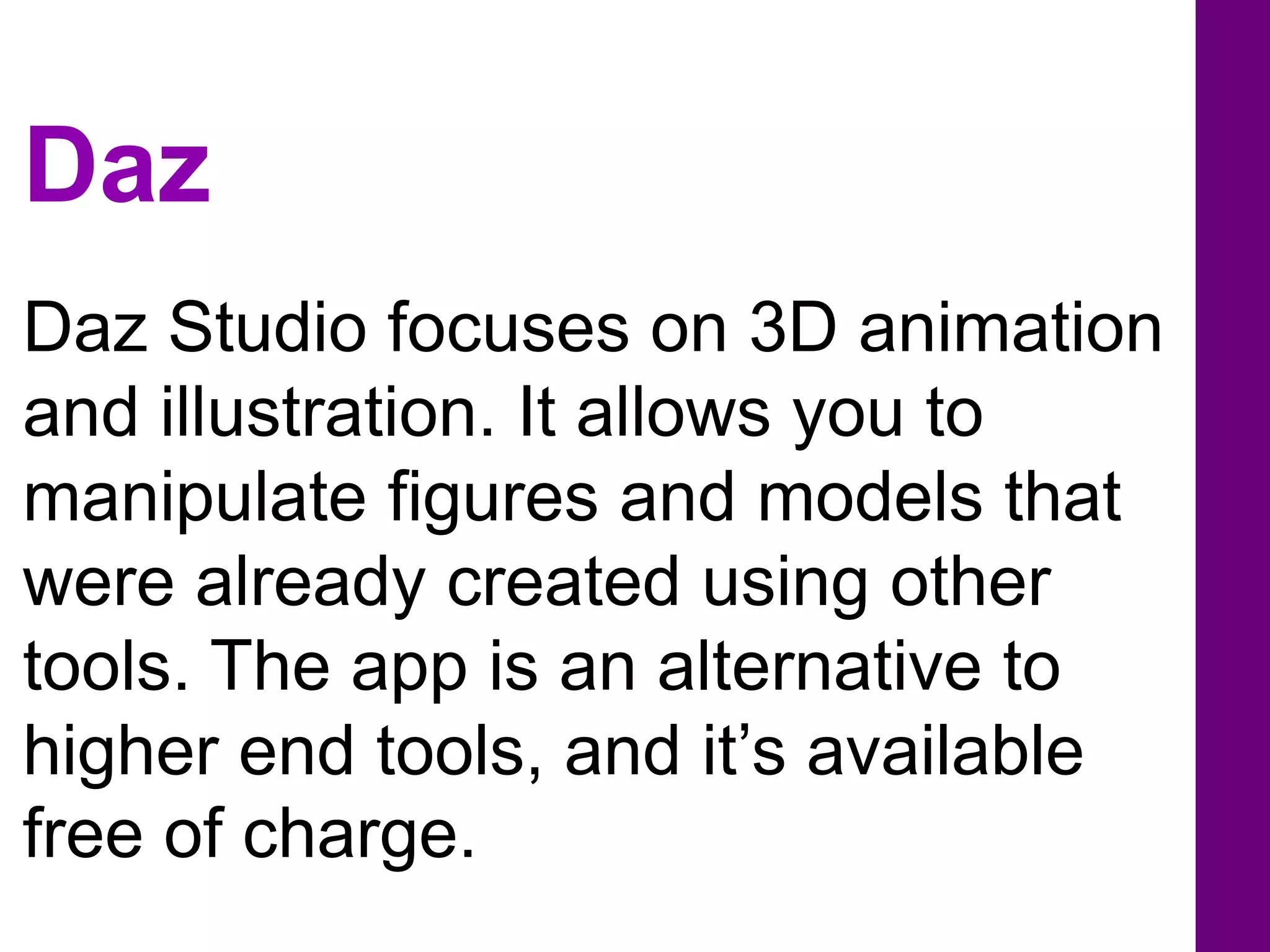 BEST 3D COMPUTER GRAPHICS TOOLS | PPT