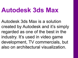 BEST 3D COMPUTER GRAPHICS TOOLS | PPT