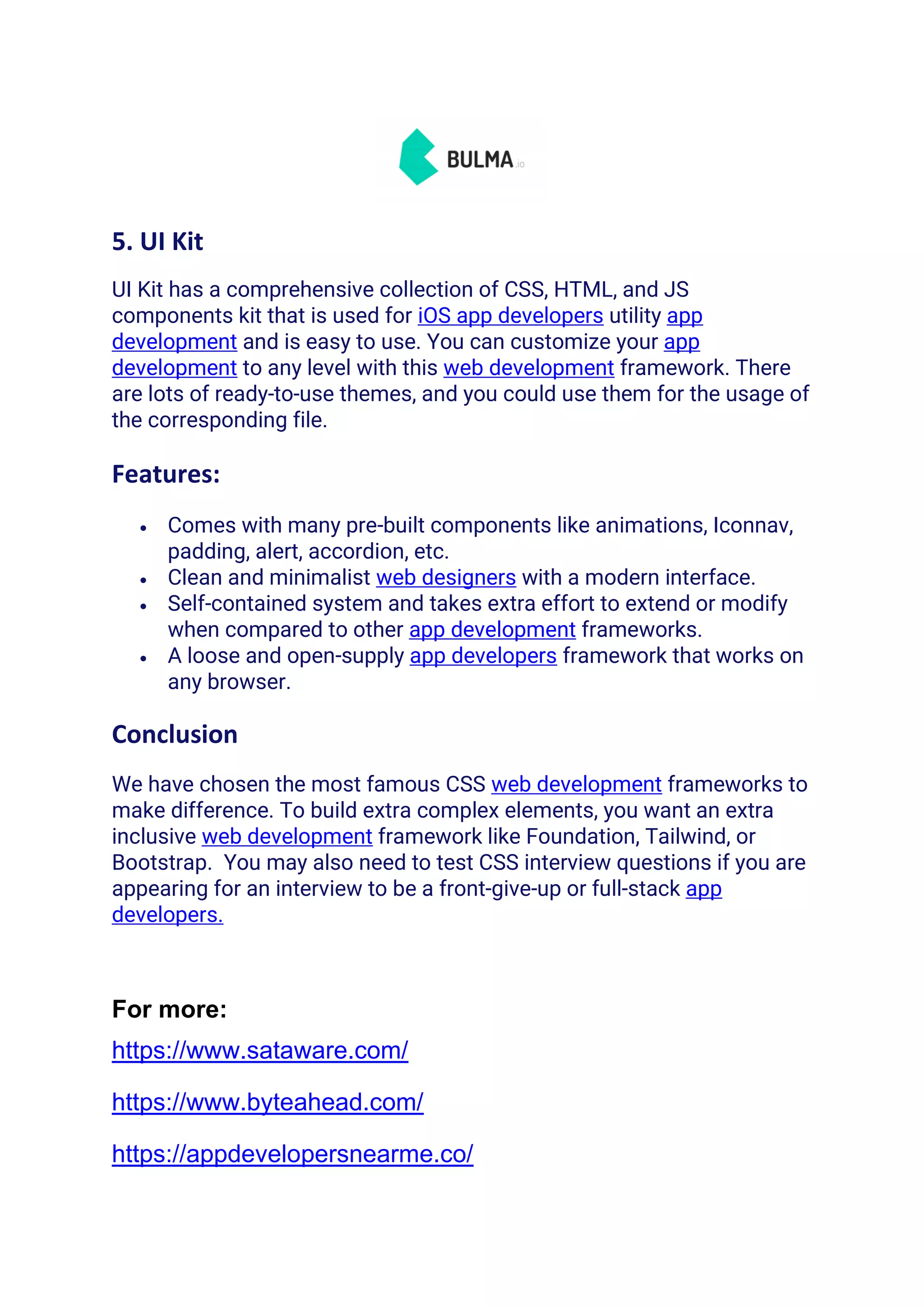 Best 5 CSS Frameworks You Should Know To Design Attractive Websites ...