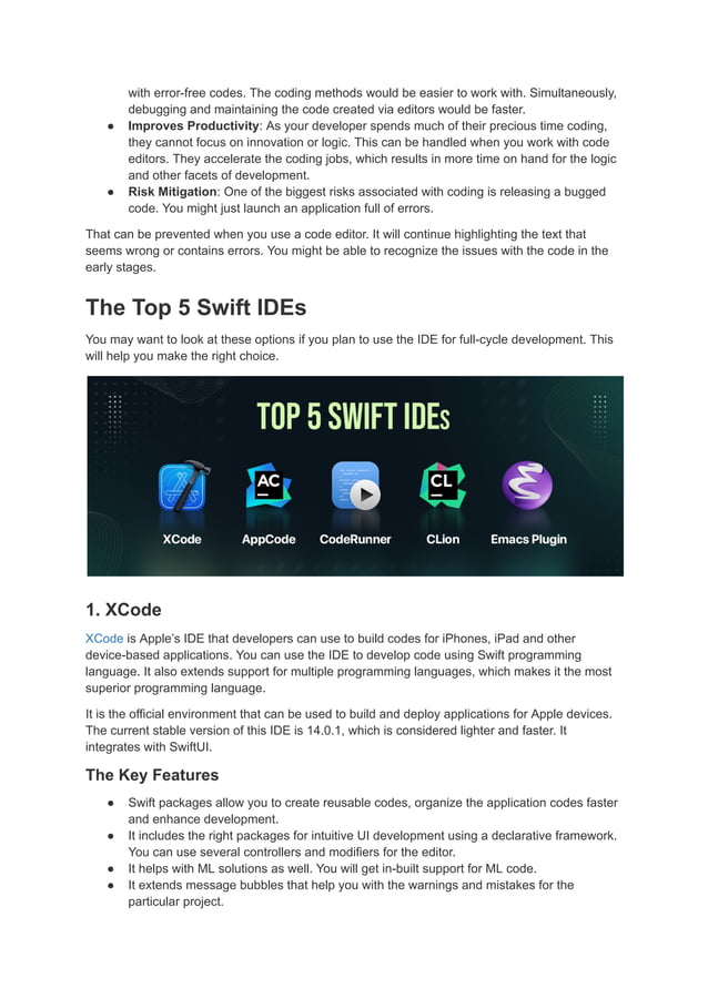 Best 5 Swift IDEs and Code Editors for Your Next iOS Project.pdf