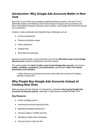 Best 5 Way to Buy Google Ads Accounts - Modern - New York.docx