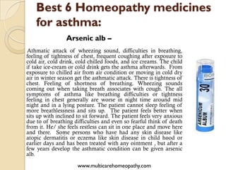 Top 6 homeopathy medicines for asthma | PPT