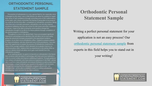Best 7 Dental Personal Statement Examples | PPTX