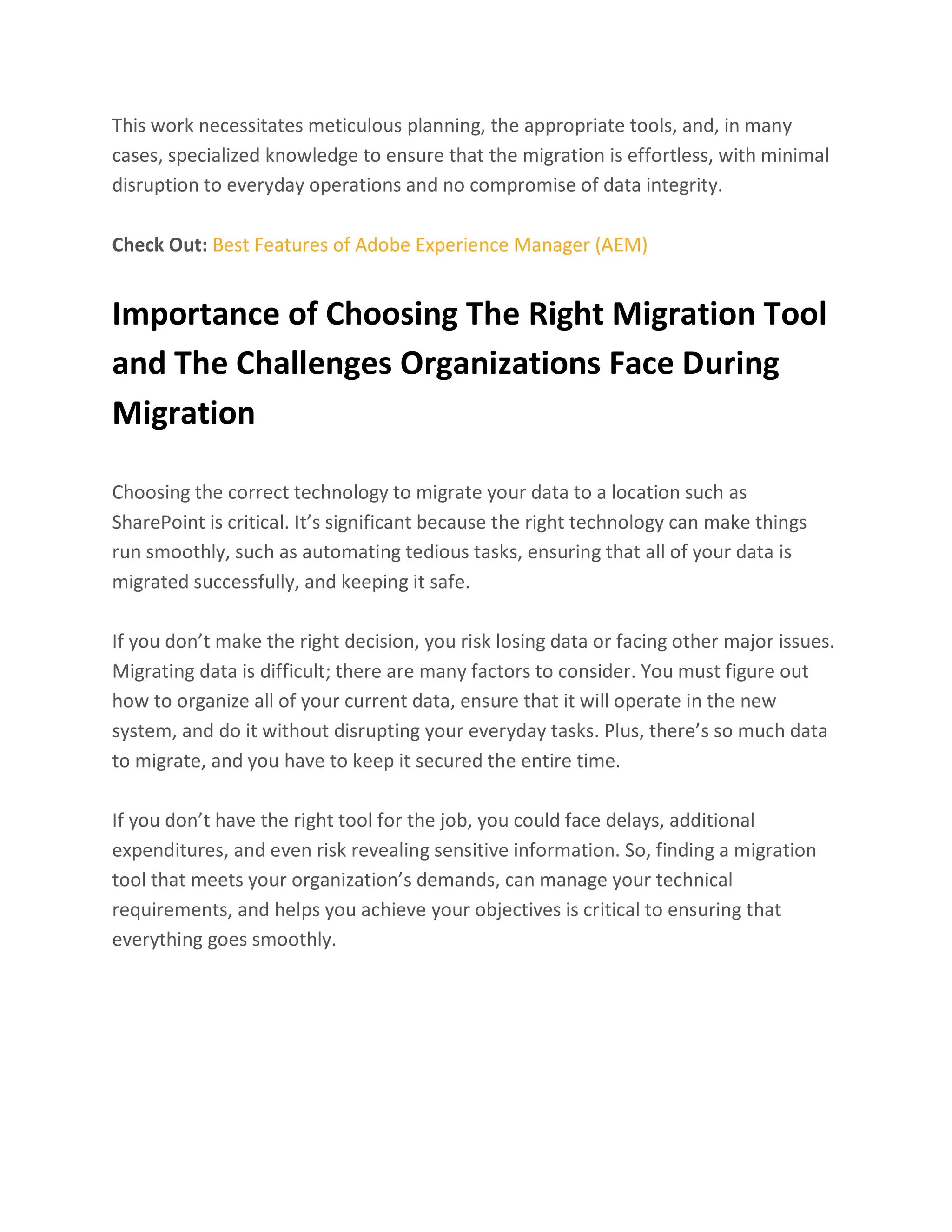 Best 7 SharePoint Migration Tools of 2024 | PDF