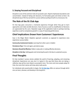 Best 91 Club Success Stories - 91 Club App | PDF